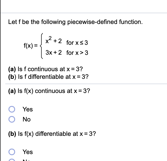 Solved Let f be the following piecewise-defined function. x2 | Chegg.com