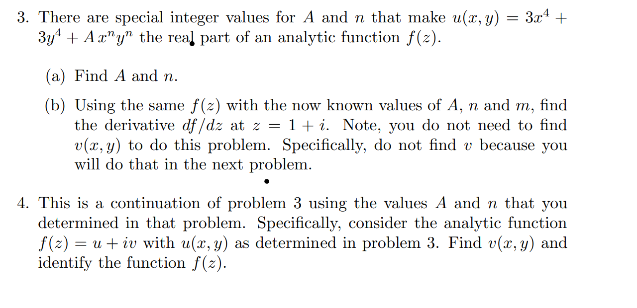 Solved 3. There are special integer values for A and n that | Chegg.com