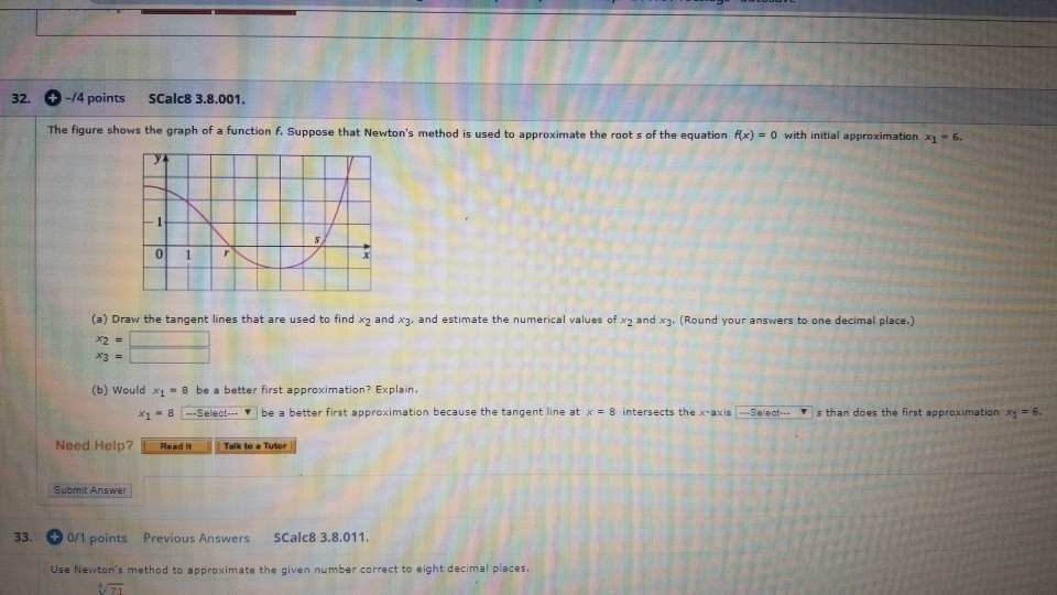 Solved 32. + -14 points Scalc8 3.8.001. The figure shows the | Chegg.com