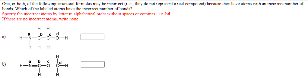 Solved One, or both of the following structural formulas may | Chegg.com