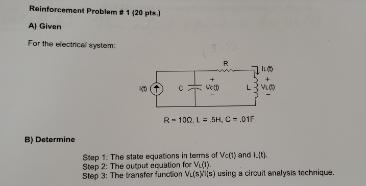 Solved Reinforcement Problem # 1 (20 pts.) A) Given For the | Chegg.com