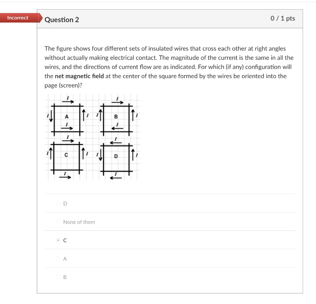 Solved The Figure Shows Four Different Sets Of Insulated