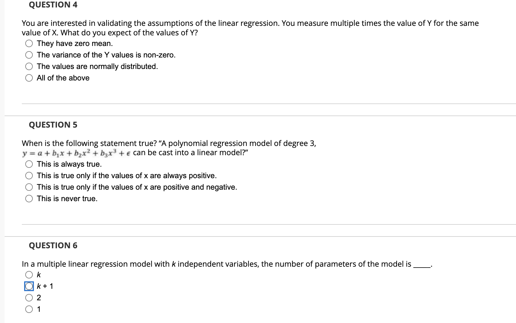 Solved A linear regression model always goes through | Chegg.com