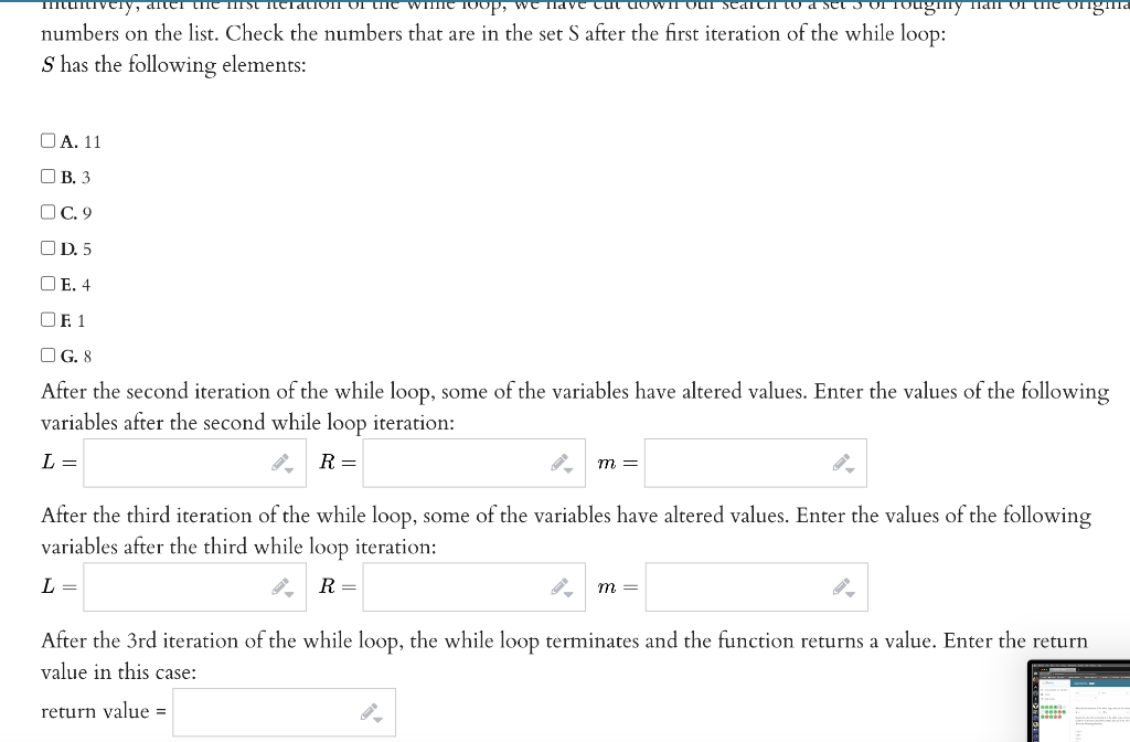 Solved This Exercise Refers To The Binary Search Algorithm