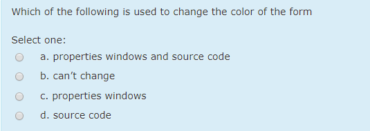Solved Which of the following is used to change the color of | Chegg.com