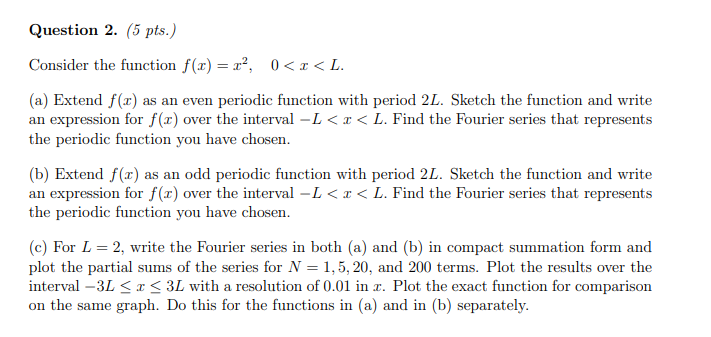 Solved Consider the function f(x)=x2,0 | Chegg.com
