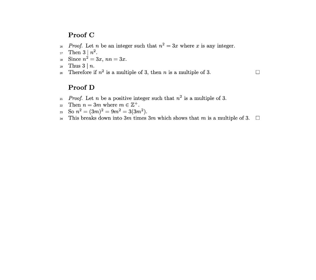 Solved Proof. Let n be an integer such that n2=3x where x is | Chegg.com