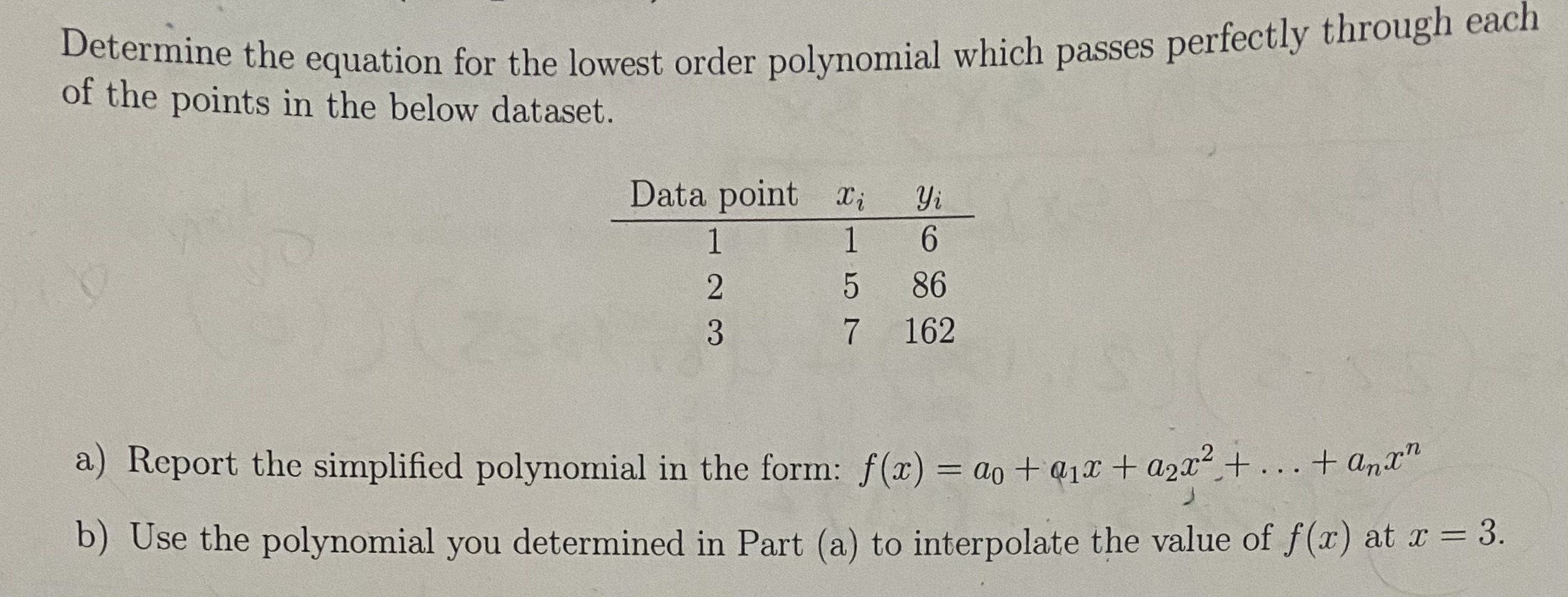 Solved Determine the equation for the lowest order | Chegg.com