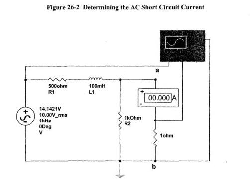 Solved Figure 26-2 Determining the AC Short Circuit Current | Chegg.com