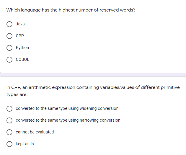 Solved The value of 3**2**3 is none is correct 6561 18 729 | Chegg.com
