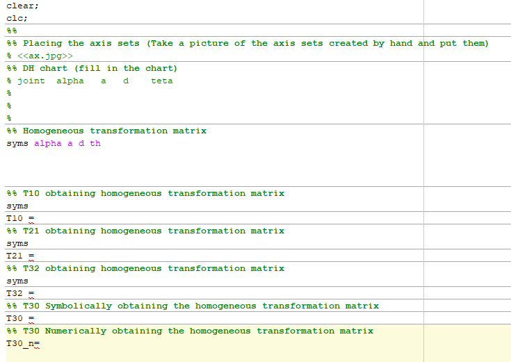 PRR type robot is given in the figure (Variables | Chegg.com