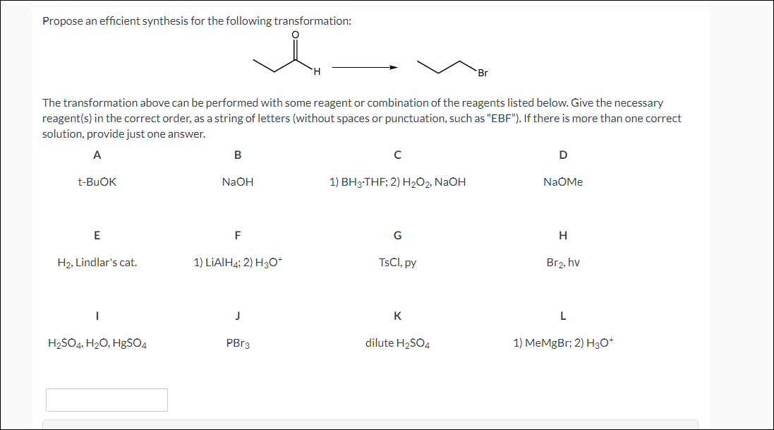 Solved Propose an efficient synthesis for the following | Chegg.com