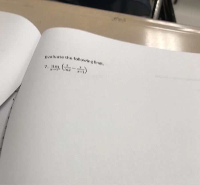 Solved aluate the following limit | Chegg.com