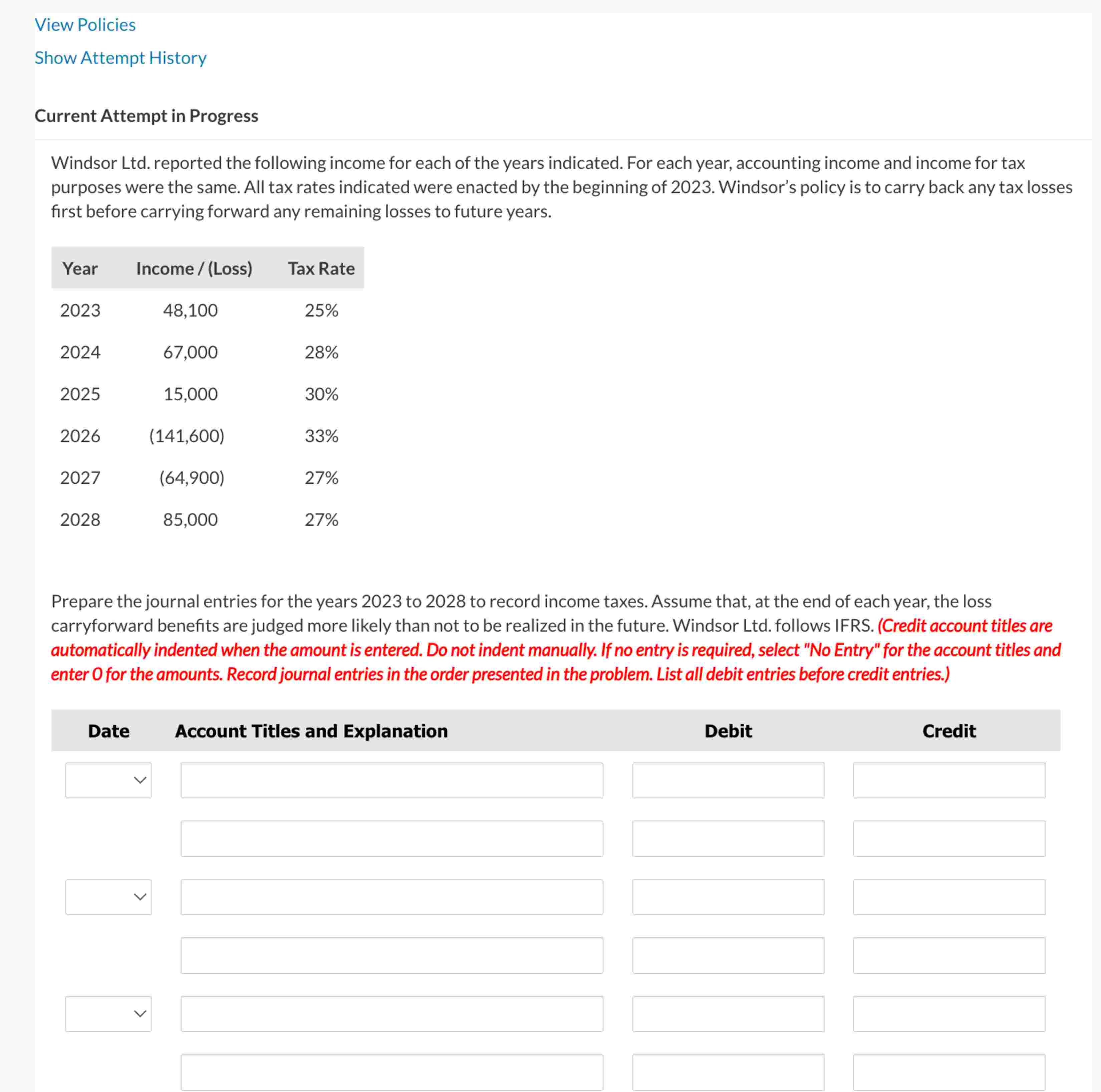 Solved Show Attempt History Current Attempt in Progress | Chegg.com