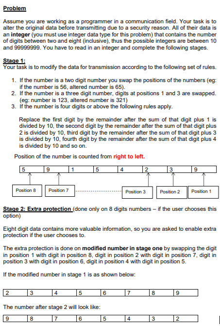 Solved Problem Assume you are working as a programmer in a | Chegg.com