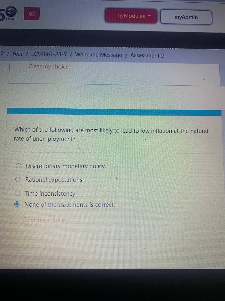 Solved According to the dynamic time inconsistency analysis | Chegg.com