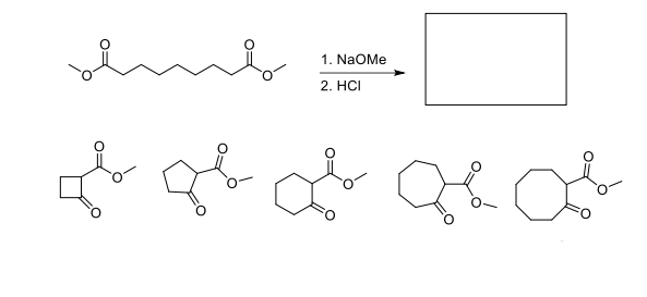 Solved 1. NaOMe 2. HCl | Chegg.com