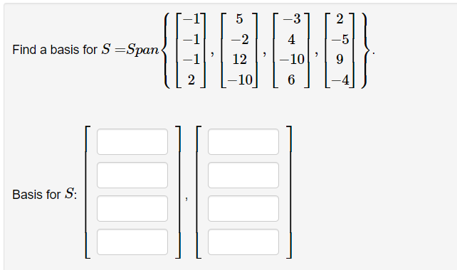 Solved Find a basis for | Chegg.com