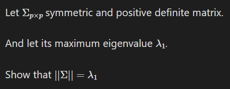 Solved Let Σp×p symmetric and positive definite matrix. And | Chegg.com