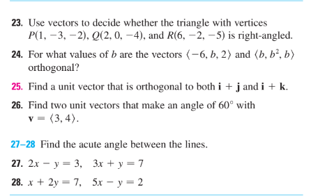 Solved 23. Use vectors to decide whether the triangle with | Chegg.com