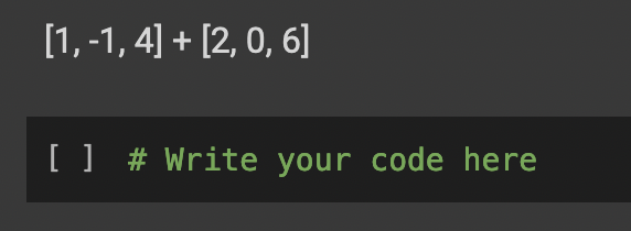 Solved [1,−1,4]+[2,0,6] | Chegg.com