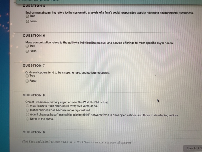 Solved QUESTION 9 External environmental analysis should | Chegg.com