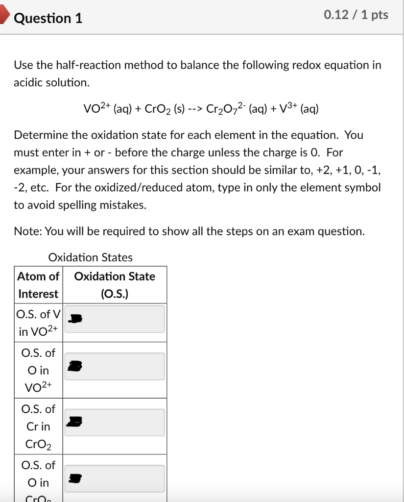 Solved Use the half-reaction method to balance the following | Chegg.com