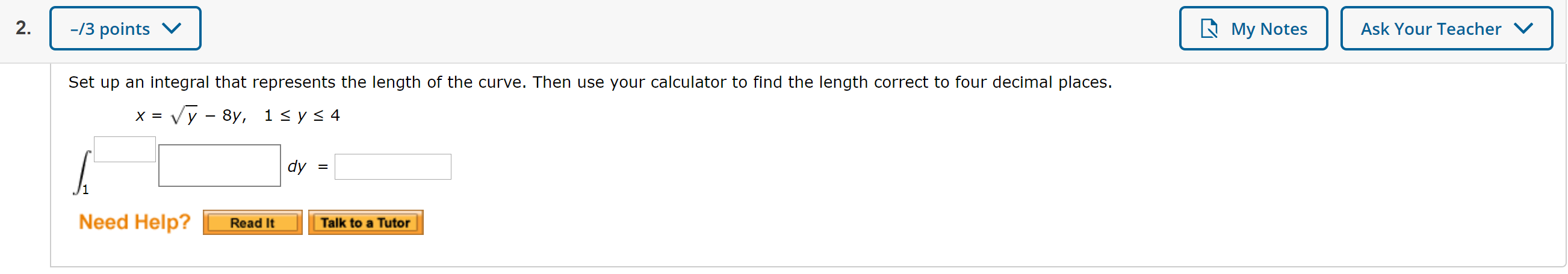 Solved Set up an integral that represents the length of the | Chegg.com