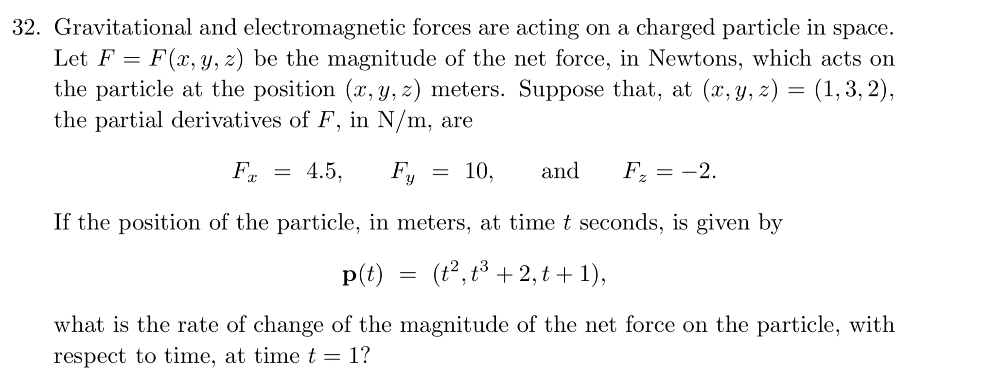 Solved 32. Gravitational and electromagnetic forces are | Chegg.com