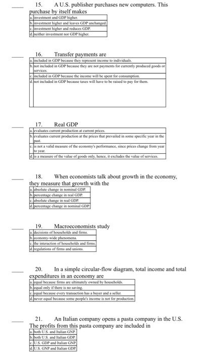 Solved Multiple Choice Identify the letter of the choice | Chegg.com