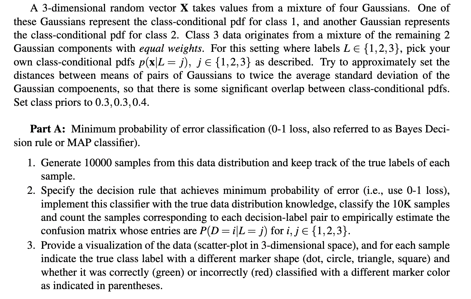 Solved A 3-dimensional random vector X takes values from a | Chegg.com
