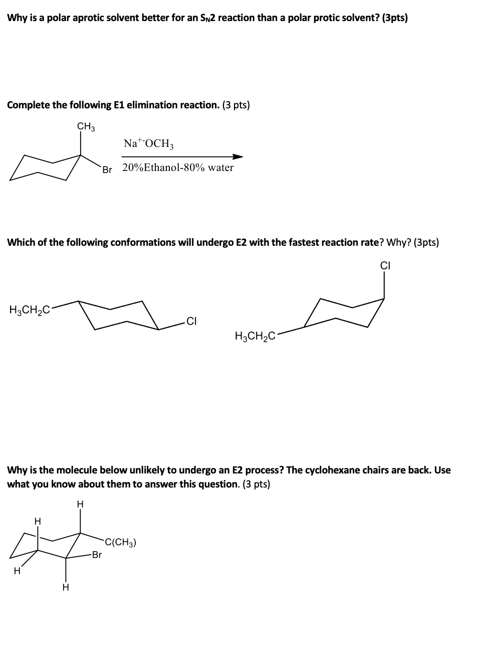 Solved Why is a polar aprotic solvent better for an SN2 | Chegg.com