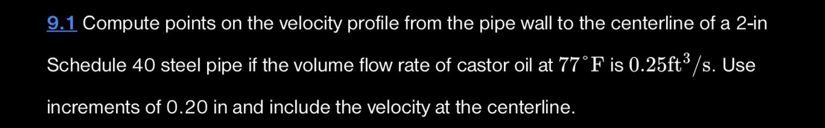 Solved 9.1 Compute points on the velocity profile from the | Chegg.com