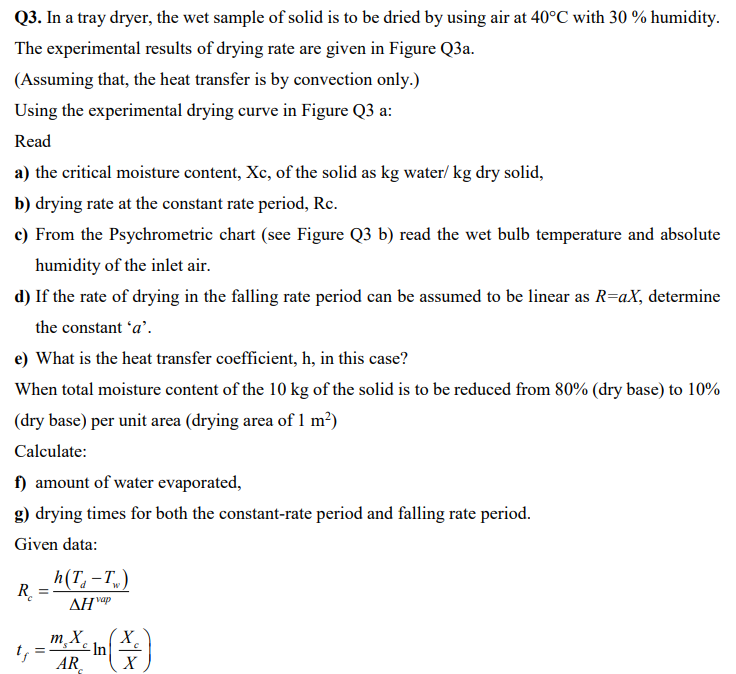 Solved Figure Q3-b. Psychrometric chart for air-water at 1 | Chegg.com