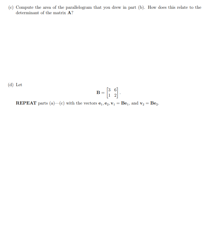 Solved 2. (7 points) Matrices as Linear Transformations & | Chegg.com
