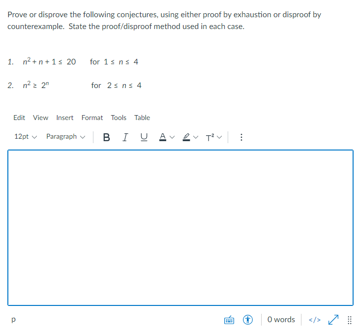 Solved Prove or disprove the following conjectures, using | Chegg.com