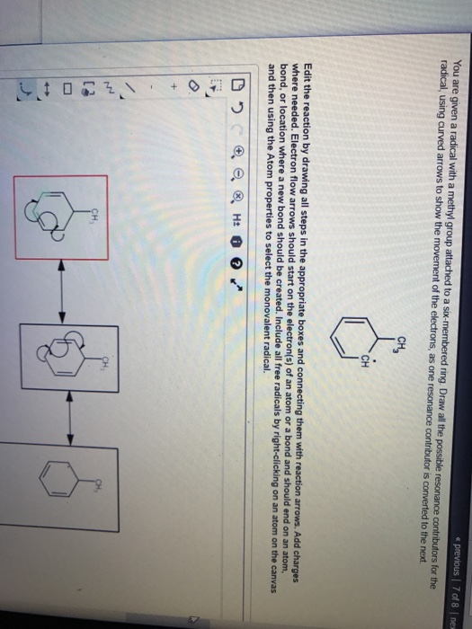 Solved You are given a radical with a methyl group attached | Chegg.com