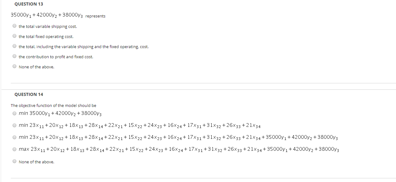 Solved Use the following scenario and data for questions 11 | Chegg.com
