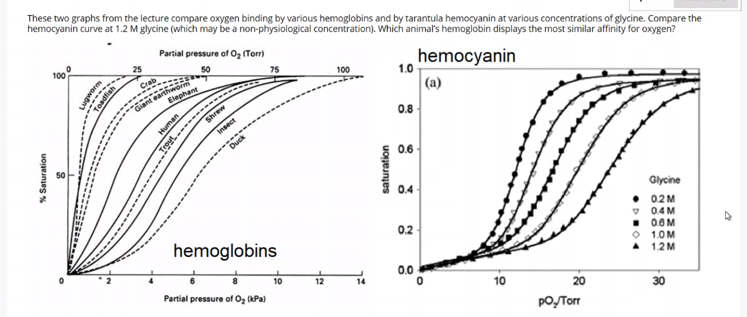 Solved These two graphs from the lecture compare oxygen | Chegg.com