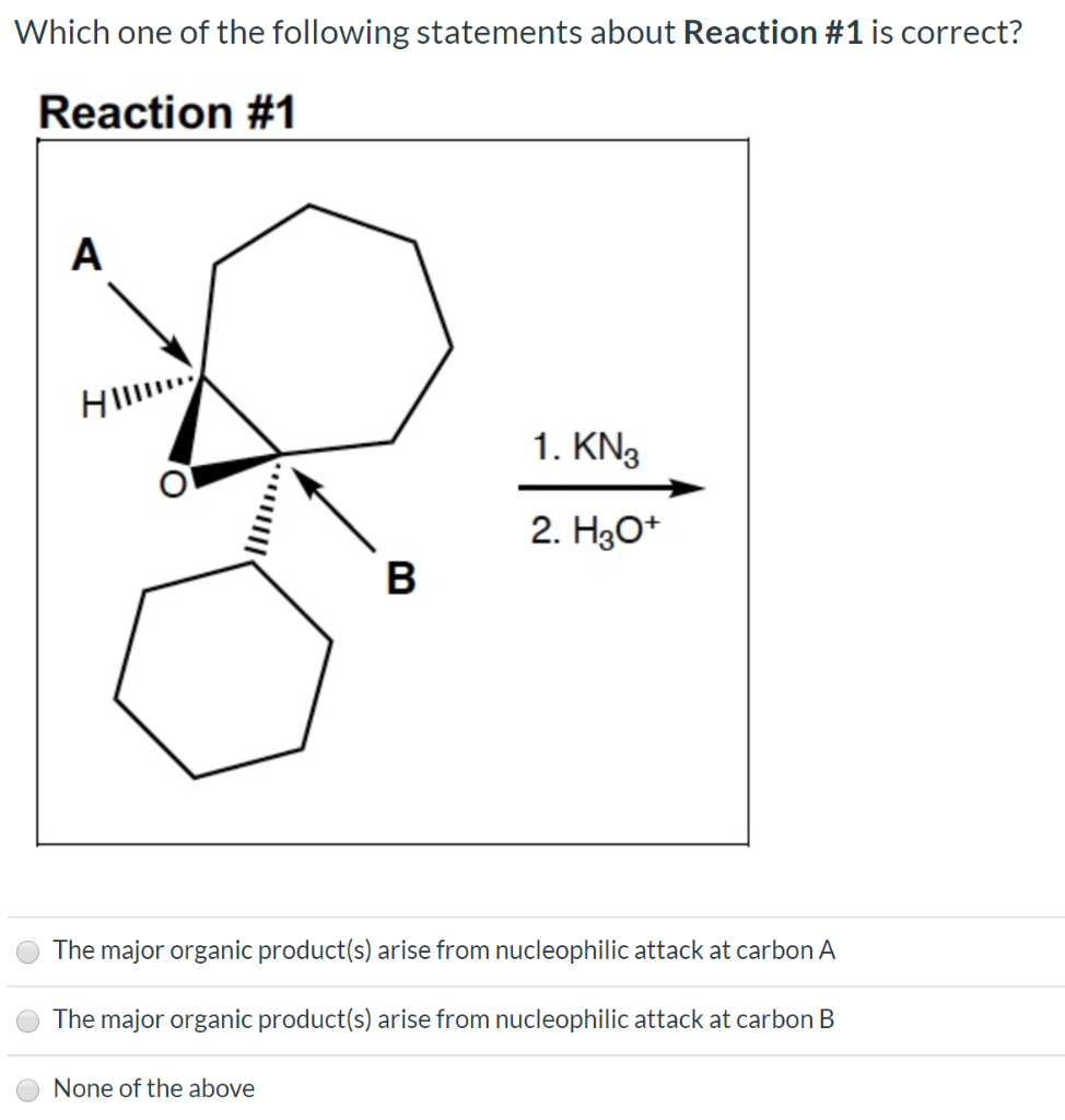 Solved Which one of the following statements about Reaction | Chegg.com