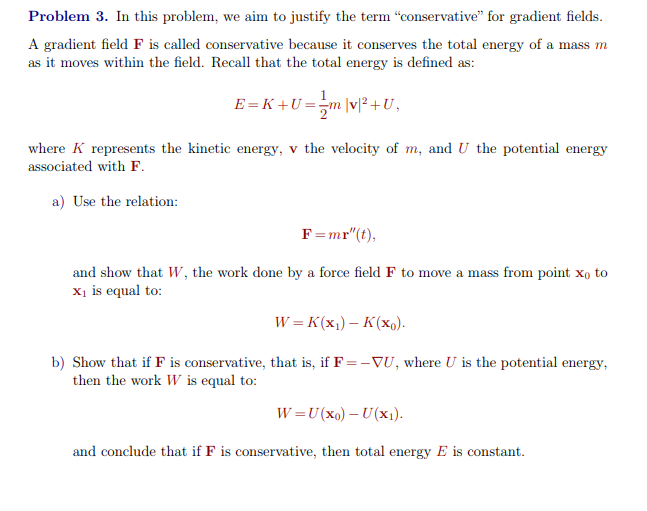 Solved Problem 3. In ﻿this problem, we ﻿aim to ﻿justify the | Chegg.com