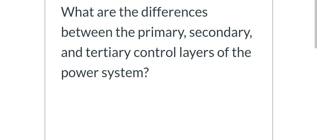 Solved What are the differences between the primary, | Chegg.com
