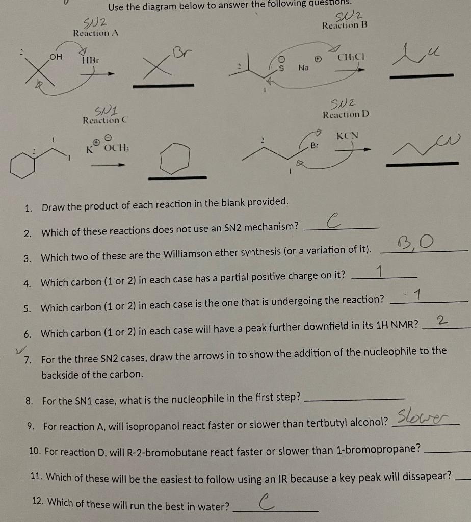 Solved Please help with the unfinished questions and check | Chegg.com