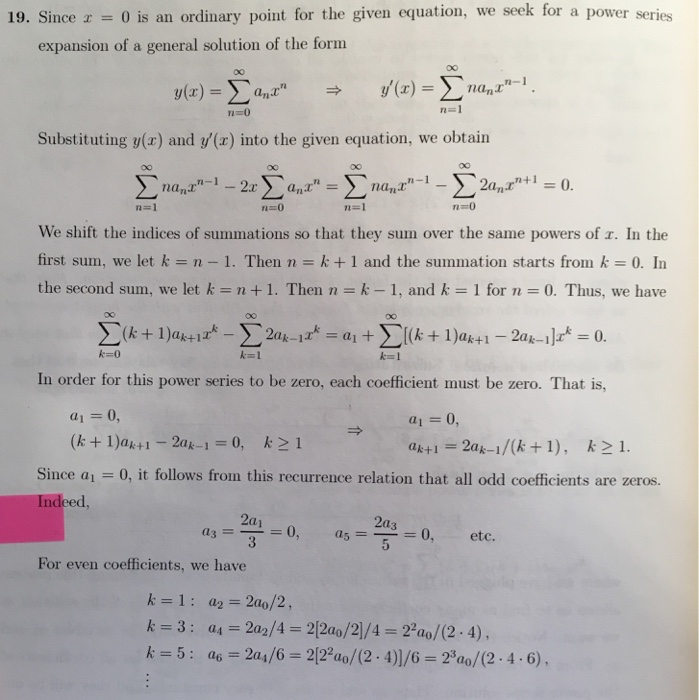 Solved Why k=0 is also correct?? You become an extra term 1? | Chegg.com
