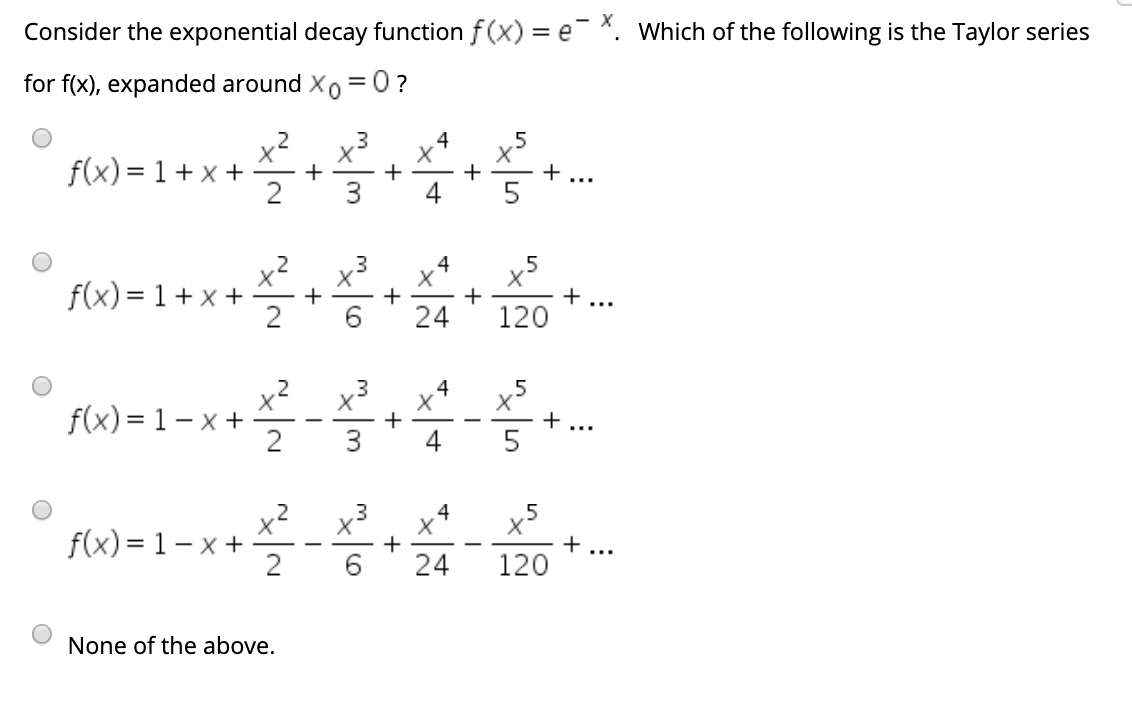 Solved b.) Use the fifth order Taylor polynomial to evaluate | Chegg.com