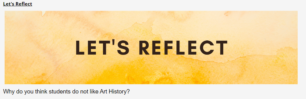 Solved Let's Reflect LET'S REFLECT Why do you think students | Chegg.com