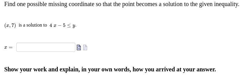 Solved Find one possible missing coordinate so that the | Chegg.com