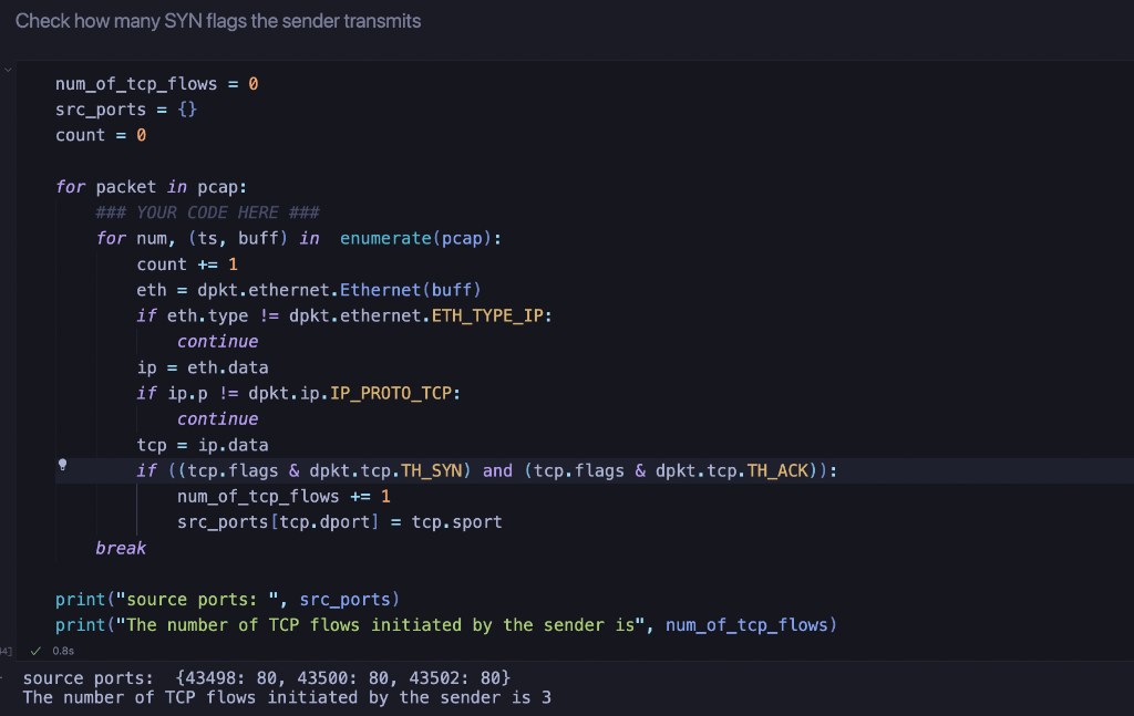 Solved In this lab, we will investigate captured PCAP files | Chegg.com