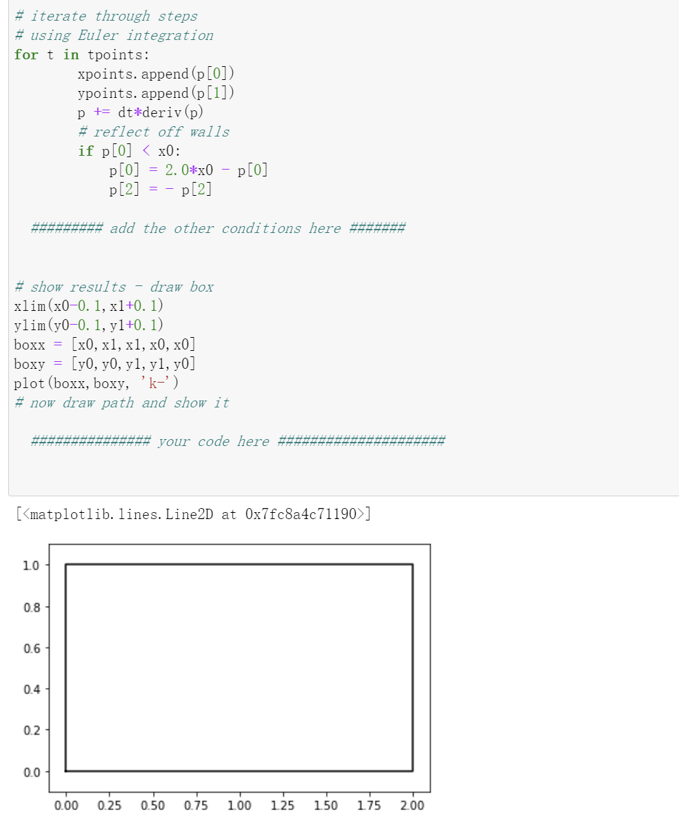 Solved Consider a ball bouncing around a 2D rectangular box, | Chegg.com