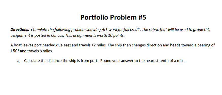 Solved Portfolio Problem #5 # Directions: Complete the | Chegg.com
